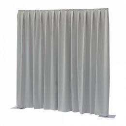 Wentex P&D Vorhang Dimout 7.67 oz/yd&sup2; - Hellgrau - 11' x 16' (B x H) - gewellt