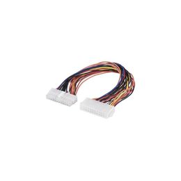 goobay Stromkabelverl&auml;ngerung Lose Ware, 24 Pin Stecker > 24 Pin Kupplung 0,30m