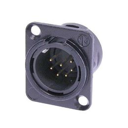 NEUTRIK NC7MDL-1-B - XLR 7-pol. Einbau m&auml;nnlich schwarz