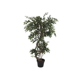 EUROPALMS Ficus Multi Spiralstamm, 130cm - Kunstpflanze