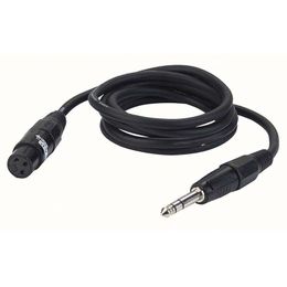 DAP-Audio XLR Female auf Klinke Stereo schwarz 6m