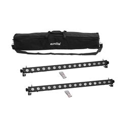 Eurolite Set 2x LED PIX-16 QCL Leiste + Soft-Bag