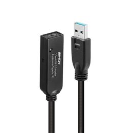 Lindy 43376 - 10m USB 3.0 Aktivverl&auml;ngerung Typ A an C - 10m Verl&auml;ngerung f&uuml;r ein USB Typ C Ger&auml;t an einem USB Typ A Computer