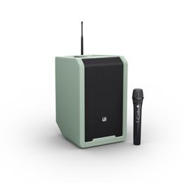 LD-Systems LD Systems ANNY 8 HHD B8 GN - Tragbarer Bluetooth PA-Lautsprecher mit Akku, Mixer und 1x Funkmikrofon