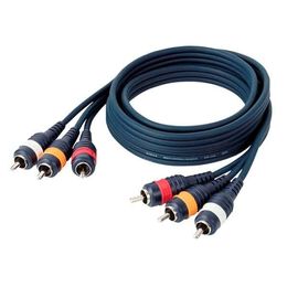 DAP-Audio FL47 - 1,5m 2x RCA + 1x Digital cable, Cinch Kabel rot-wei&szlig;-gelb