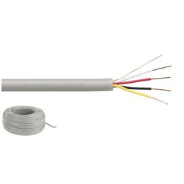 MONACOR JYSTY-2208 - Signalleitung f&uuml;r Alarm-, ELA-, Kommunikationstechnik, 100-m-Ring