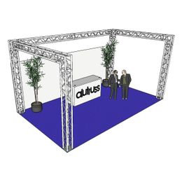 Alutruss Traversenset QUADLOCK 6082 U-Form 7x4x3,5m (BxTxH)