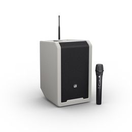 LD-Systems LD Systems ANNY 8 HHD B8 G - Tragbarer Bluetooth PA-Lautsprecher mit Akku , Mixer und 1x Funkmikrofon