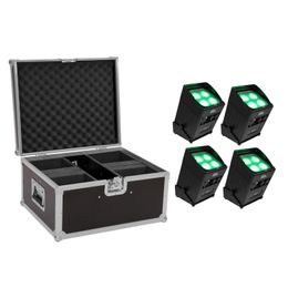Eurolite Set 4x AKKU UP-4 Entry QCL Spot QuickDMX +