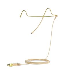 Sennheiser HS 2 (BEIGE 3-PIN) -Nackenb&uuml;gelmikrofon, omnidirektional, MKE 2 Kapsel, beige, 1,6m Kabel m