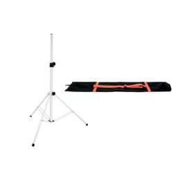 Omnitronic Set BS-2 EU Boxenhochst&auml;nder wei&szlig; + Tra