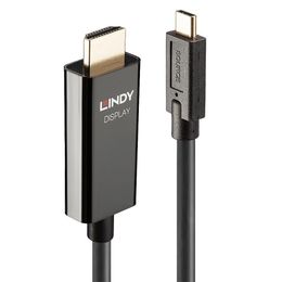 Lindy 43317 10m USB Typ C an HDMI 4K60 Adapterkabel mit HDR - Zuverl&auml;ssige 4K-Verbind