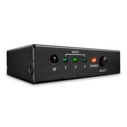 Lindy 38232 3 Port HDMI 18G Switch - Umschalten zwischen drei 4K@60Hz Quellger&auml;ten, d