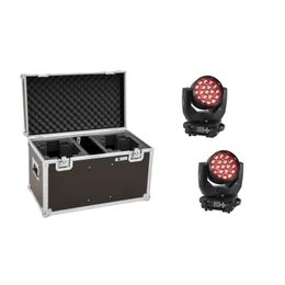 Eurolite Set 2x LED TMH-X4 Moving-Head Wash Zoom +