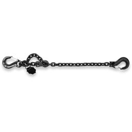 SAFETEX 2,00 t Anschlagkette 1-Strang mit Verk&uuml;rzungs-Haken mit Sicherung, 8 mm, 3 m, BLACKLINE