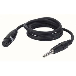 DAP-Audio XLR Female auf Klinke Stereo schwarz 150cm