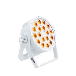 Elation Sixpar 300 WMG, 18x 12 W RGBAW+UV LEDs, 15&deg;, DMX 512-A (RDM), wei&szlig;, IP 65 & White Marina Grade