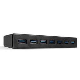 Lindy 43228 7 Port USB 3.0 Hub - Zum Anschluss von sieben USB 3.0 Ger&auml;ten - mit Lade