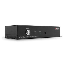 Lindy 39306 2 Port Dual Head DisplayPort 1.2 KVM Switch - Steuert zwei Dual-Head-PCs