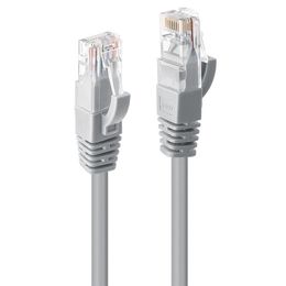 Lindy 48006 7.5m Cat.6 U/UTP Netzwerkkabel, grau - RJ45-Stecker, 250MHz, Kupfer, 24A