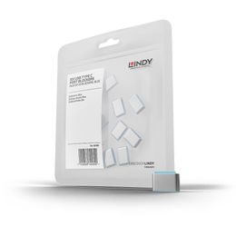 Lindy 40466 USB Typ C Port Schloss, blau, 10 St&uuml;ck - 10 USB Typ C Port Schl&ouml;sser zum