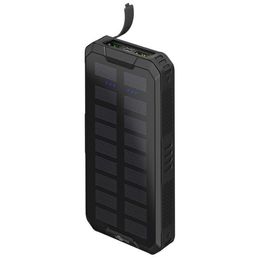 goobay Outdoor Schnelllade-Powerbank mit Solar 20.000 mAh (USB-C PD, QC 3.0)