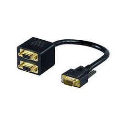 goobay 1 x SVGA-Stecker > 2 x SVGA-Buchse, lose Ware