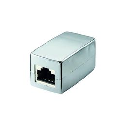 goobay Modularkupplung CAT6, 1:1, 2 x RJ45-Buchse geschirmt, CAT Adapter
