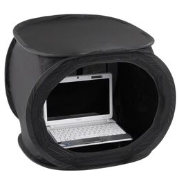 WALIMEX Pop-Up Laptop-Zelt 50x50x50cm super black