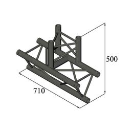 Alutruss TRILOCK S-PAT-38 3-Weg-T-St&uuml;ck