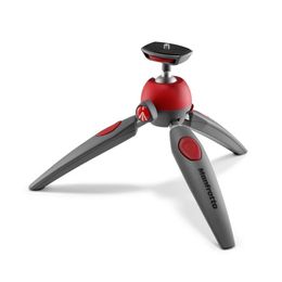 Manfrotto PIXI EVO, Mini-Stativ mit 2 Segmenten, rot