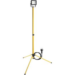 goobay LED-Baustrahler mit Teleskopstativ, 30 W, mit 2550 lm und neutralwei&szlig;em Licht (4000 K), (IP65)