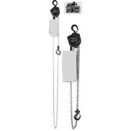 SAFETEX Stirnradflaschenzug 250 kg Minitype, 9 m Kette, OHNE Kettenspeicher, BLACKLINE