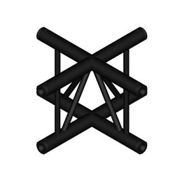 DURATRUSS DT 32/2-C41VX Black, 4-Wege-Kreuz, vertikal, schwarz