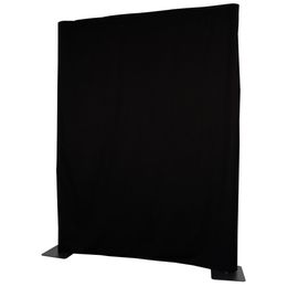 Wentex P&D Vorhang Napoli Velvet - Schwarz - 9' (B) x 6' (H) cm - glatt