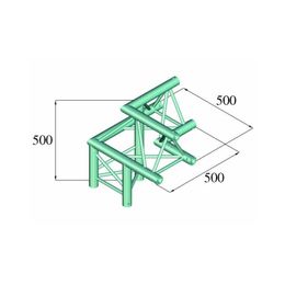 Alutruss TRILOCK 6082AL-32 3-Weg-Ecke links