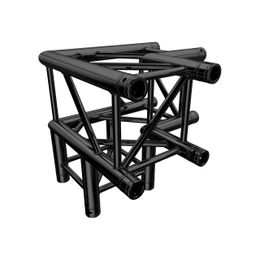Global Truss F34PL-Version 3-Weg Ecke C30 black, 4-Punkt, inkl. Verbinder