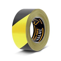Defender EXA-TAPE VALUE BY 50 - PVC Warnband - schwarz/gelb - 50 mm x 33 m