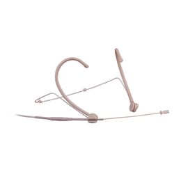 Mipro MU-23-3M Ultrakompaktes Nackenb&uuml;gel-Kondensatormikrofon (Kugel), beige, steckbares Kabel mit 4