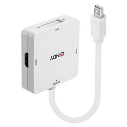 Lindy 41035 Mini DisplayPort auf HDMI, DVI & VGA Konverter - Konvertiert ein DisplayP