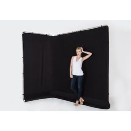 Lastolite LL LB7621 Panorama Hintergrund 4m (Schwarz)