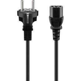goobay Kaltger&auml;te Anschlusskabel, 5 m, Schwarz, 5 m - Schutzkontaktstecker (Typ F, CEE 7/7) > Ger&auml;te