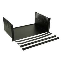 Adam Hall ah 19" Parts RACK TRAY 03 CLAMP - 19" Rackwanne 3HE - mit Stahlklemmen