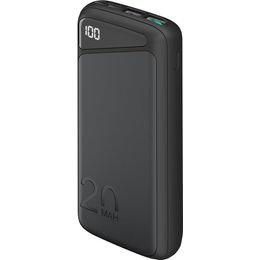 goobay Schnelllade-Powerbank 20.000 mAh (USB-C PD, QC 3.0)