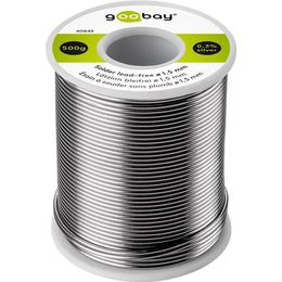goobay L&ouml;tzinn bleifrei, &oslash; 1,5 mm, 500 g - Zusammensetzung: 0,3 % Silber, 0,7 % Kupfer, 96,5 % Zinn,