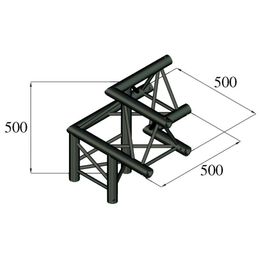 Alutruss TRILOCK S-PAL-32 3-Weg-Ecke /\ links