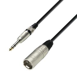 ah Cables 3 STAR BMV 0100 - Symmetrisches Kabel - Adam Hall XLR Male x Klinke TRS - 1 m