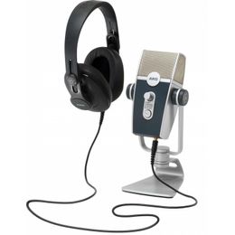 AKG Podcaster Essentials - Set bestehend aus 1 AKG Lyra USB-Mikrofon und 1 AKG K371 Kopfh&ouml;rer, inkl.