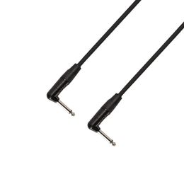 Adam Hall ah Cables 4 STAR IRR 0090 - Pedalboard Patchkabel - Rean Winkelklinke TS - 0,9 m