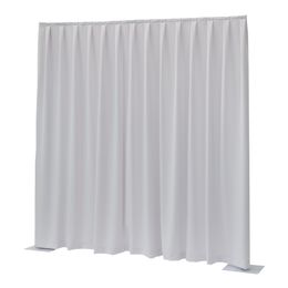 Wentex P&D Vorhang MGS 5.16 oz/yd&sup2; - Wei&szlig; - 11' x 6' (B x H) - gewellt